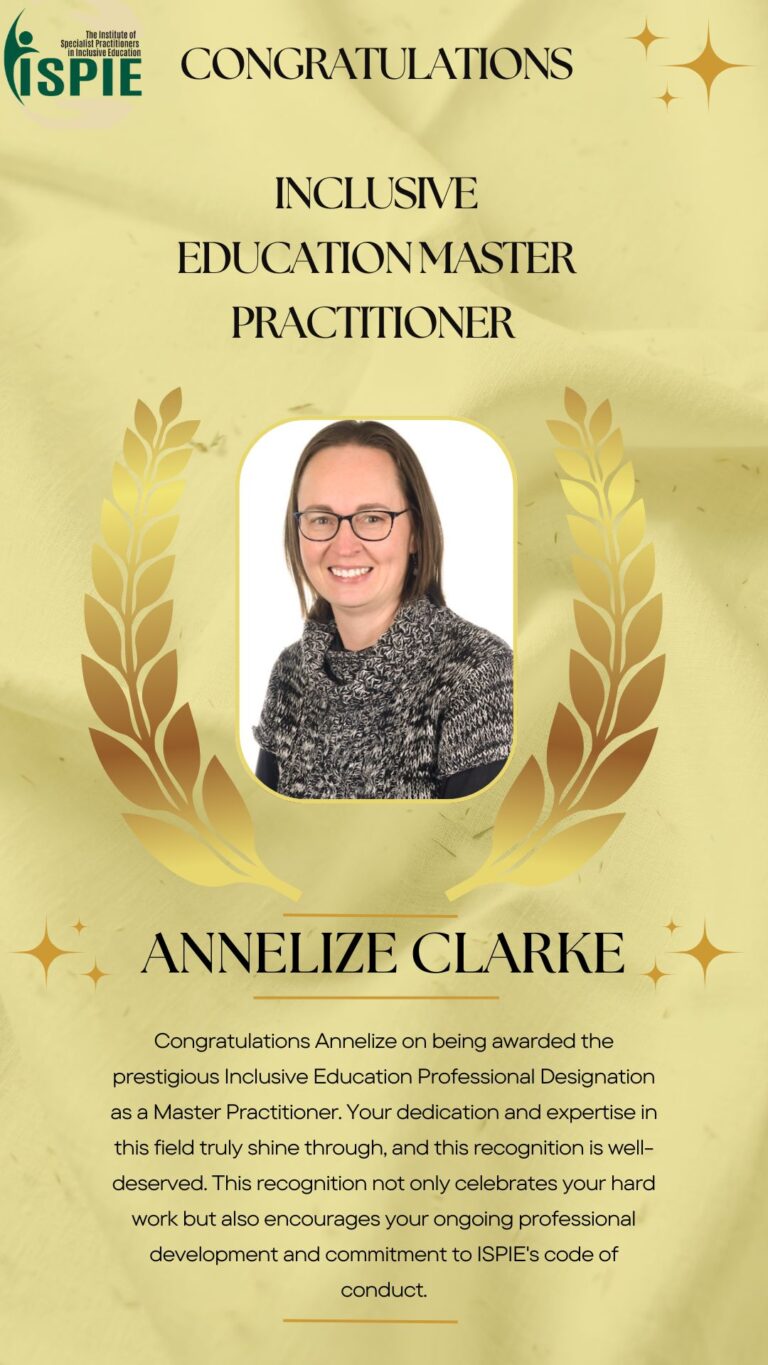 ISPIE congratulates Annelize Clarke on being awarded the prestigious ...